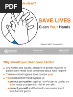 5 Moments for Hand Hygiene Poster | PDF | Health Sciences | Medicine