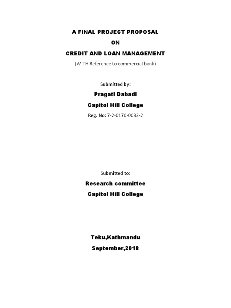 Commercial Bank Loan Management | PDF | Banks | Loans