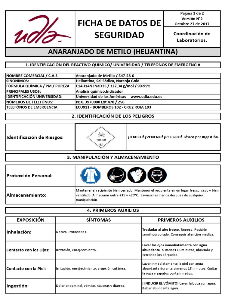Anaranjado de Metilo | PDF | Agua | Química