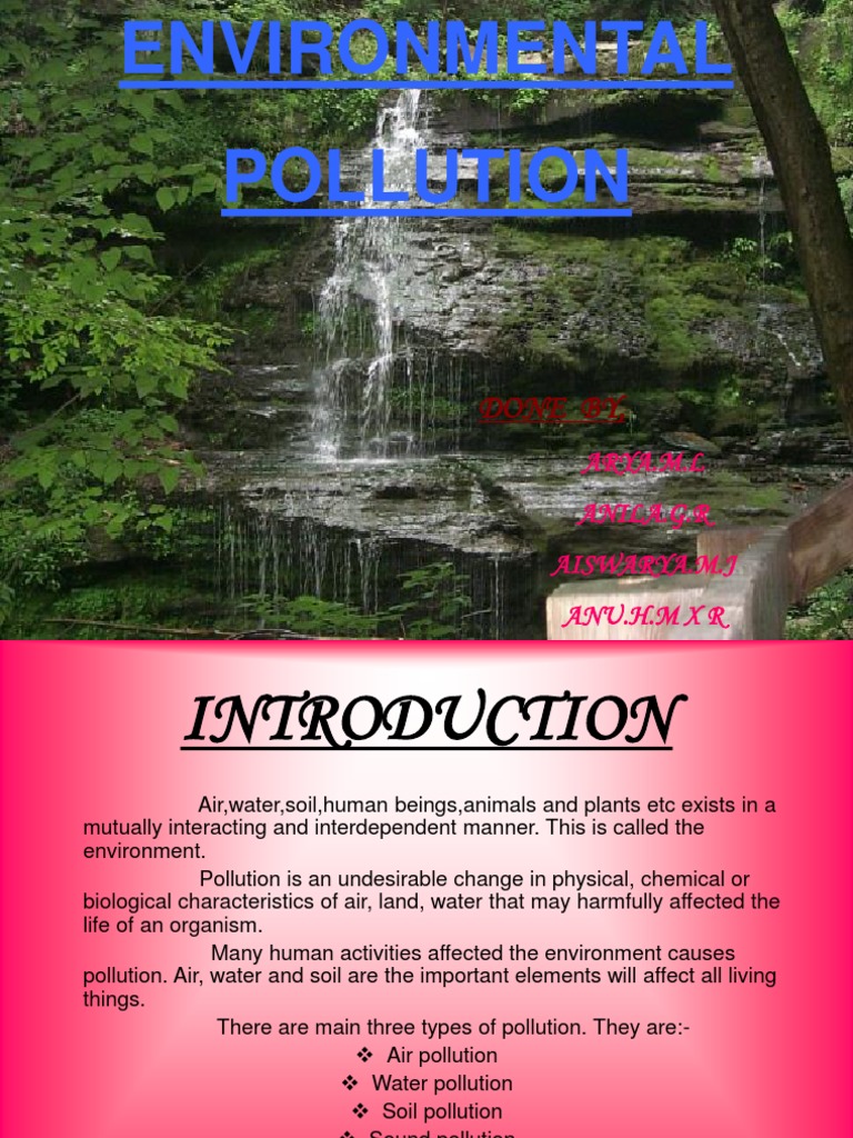Environmental Pollution | Download Free PDF | Air Pollution | Pollution