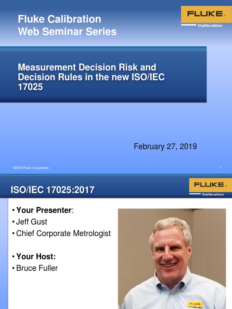 Webinar Measurement Decision Risk and Decision Rules With The New ISO-IEC 17025 PDF | Download ...