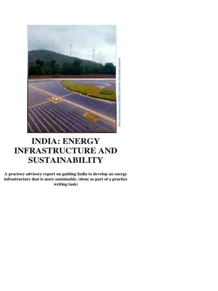 India: Energy Infrastructure and Sustainability | PDF | Sustainability ...