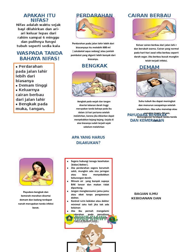 Leaflet Tanda Bahaya Nifas (Fix) | PDF