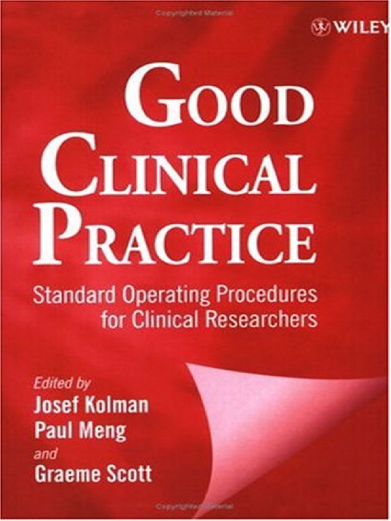 Kolman, Meng, Scott - Good Clinical Practice - SOP For Clinical ...