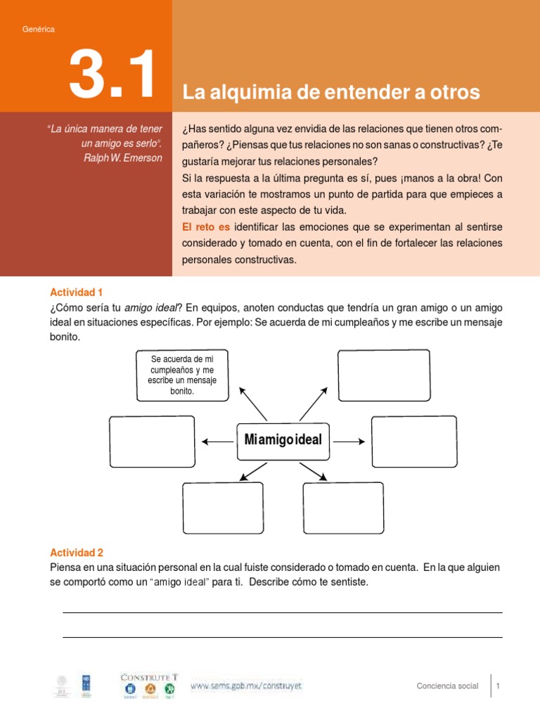 Actividad Construye T | PDF | Aparición | Conceptos psicologicos