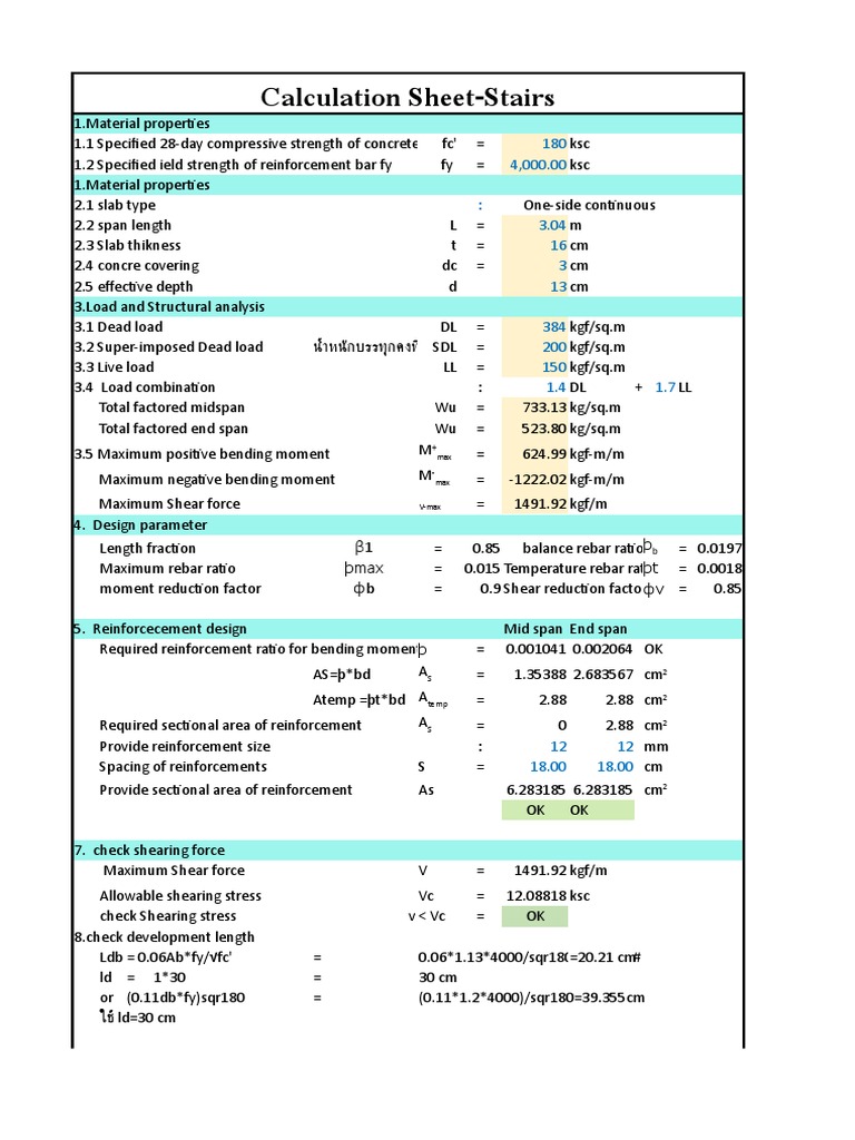 Structural Design Calculations for a Two-Way Slab Using Ultimate ...