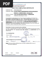 Installation Completion Certificate | PDF