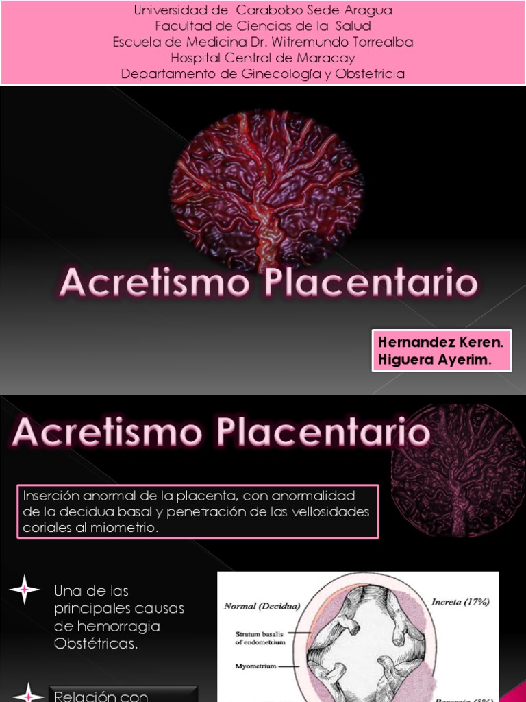 Acretismo Placentario | PDF | Placenta | Parto