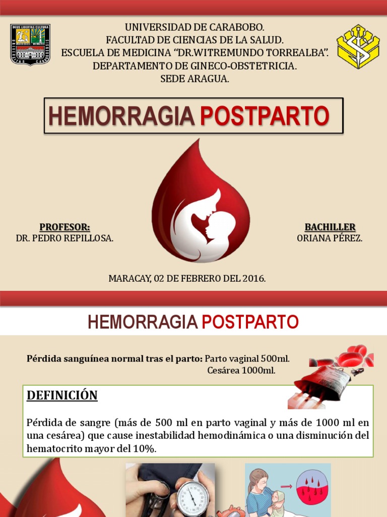 Hemorragia Postparto | PDF | Parto | Vagina