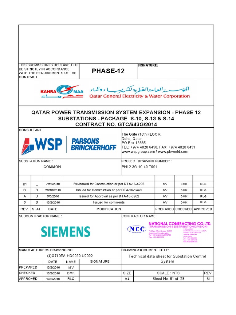 PH12 3G 10 40 T001 - RB1 | PDF | Electrical Substation | Firewall ...
