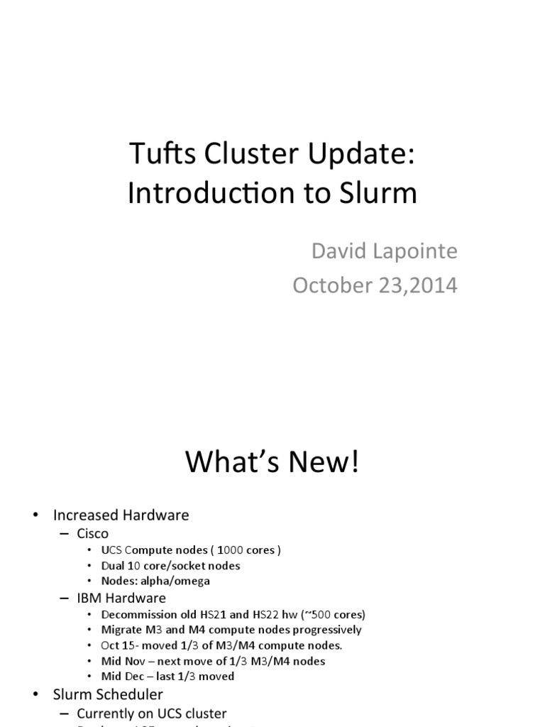 Slurm Talk | PDF | Message Passing Interface | Scheduling (Computing)