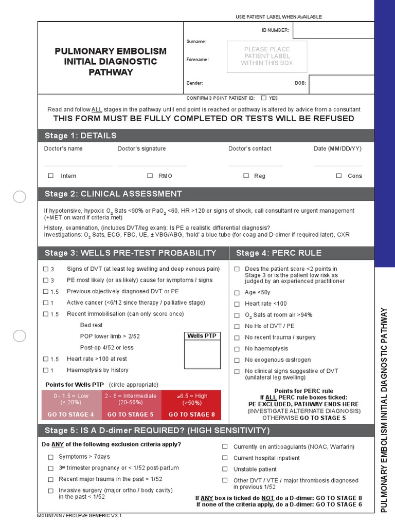 PE Diagnostic Pathway | PDF | Epidemiology | Health Sciences