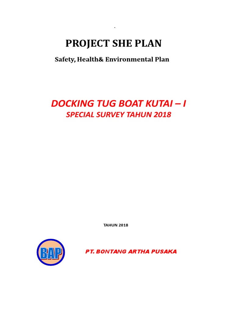 Contoh Format Dokumen SHE Plan PKT - Rev1 | PDF