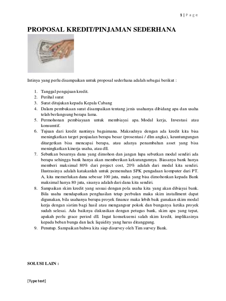Contoh Proposal Kredit Bank.pdf