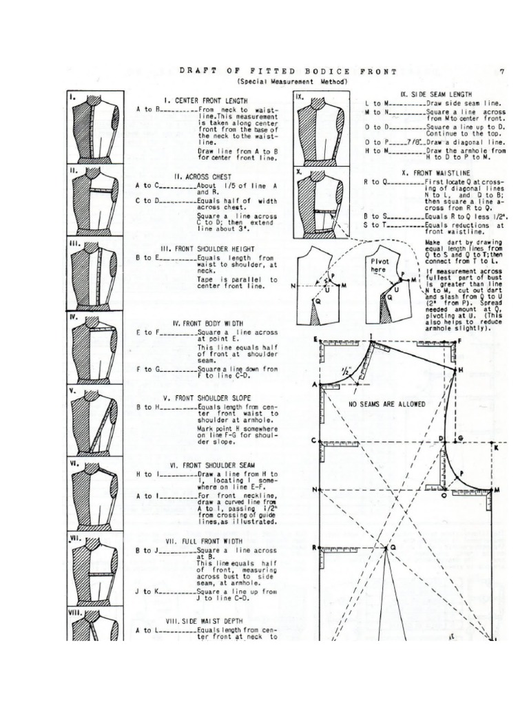 Draft Pattern With Scale | PDF | Clothing | Textiles