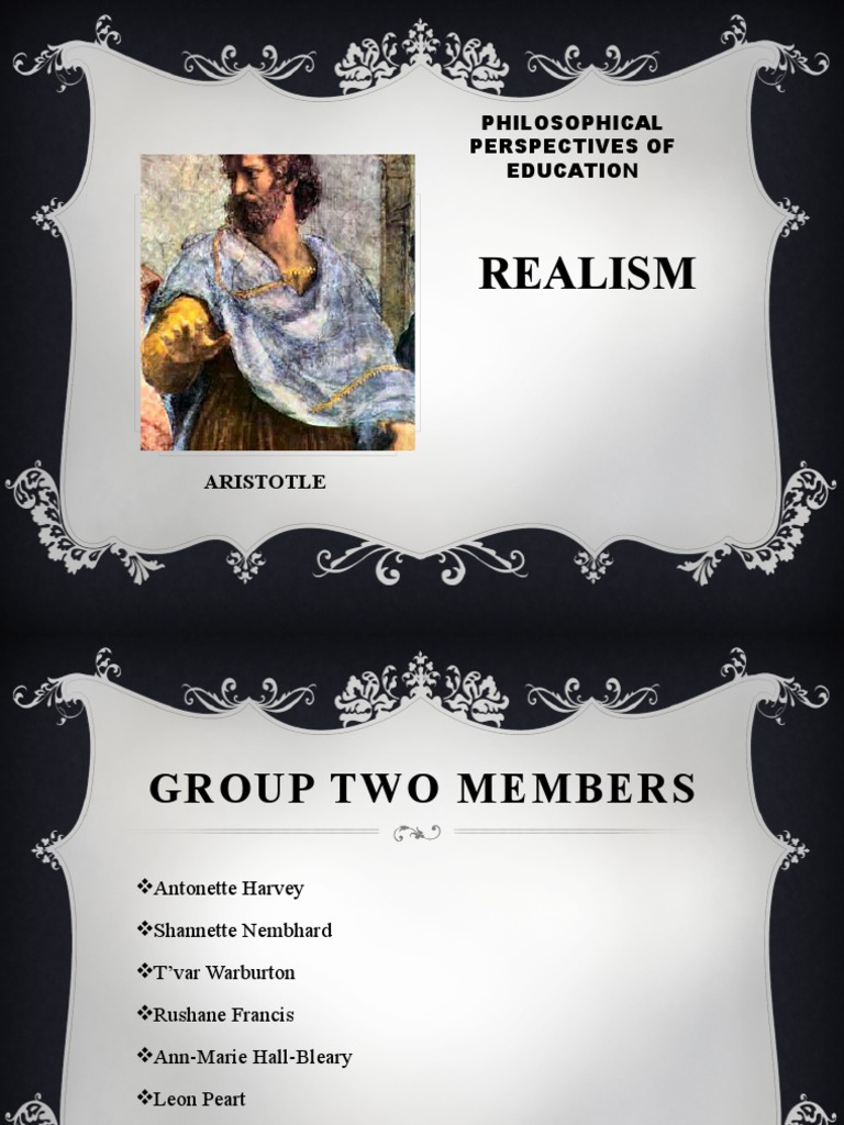 Realism: Philosophical Perspectives of Education | PDF | Teachers ...