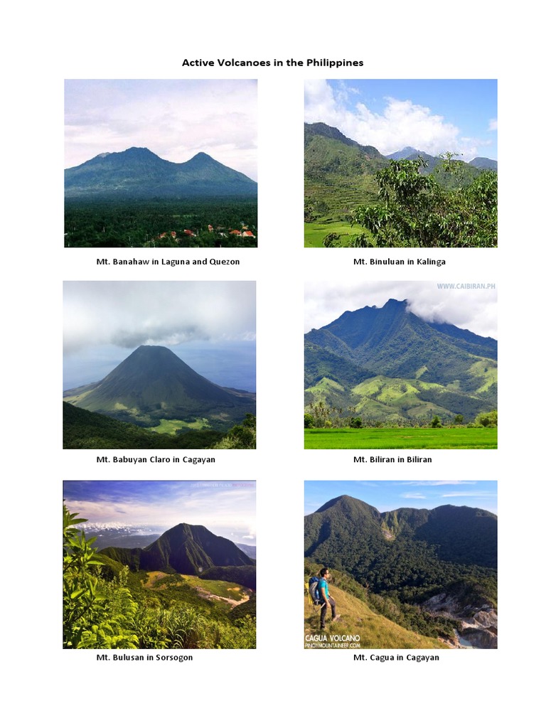 Active Volcanoes in The Philippines | PDF