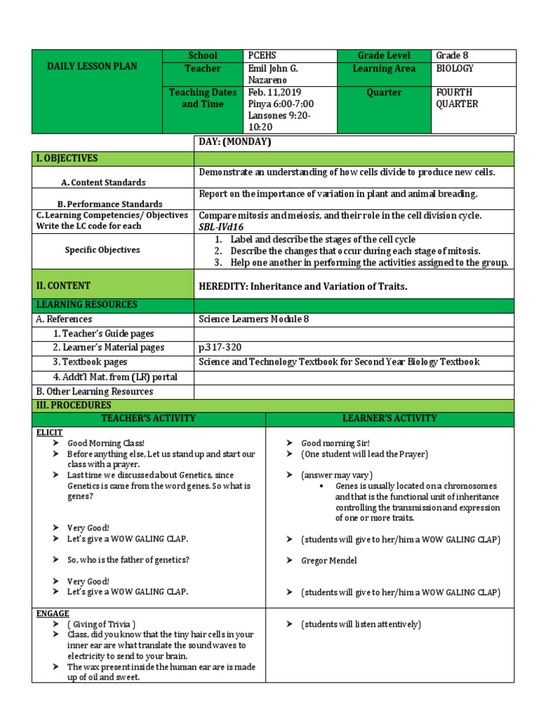 DLP Cell DivisionFINAL | PDF | Mitosis | Cell Cycle