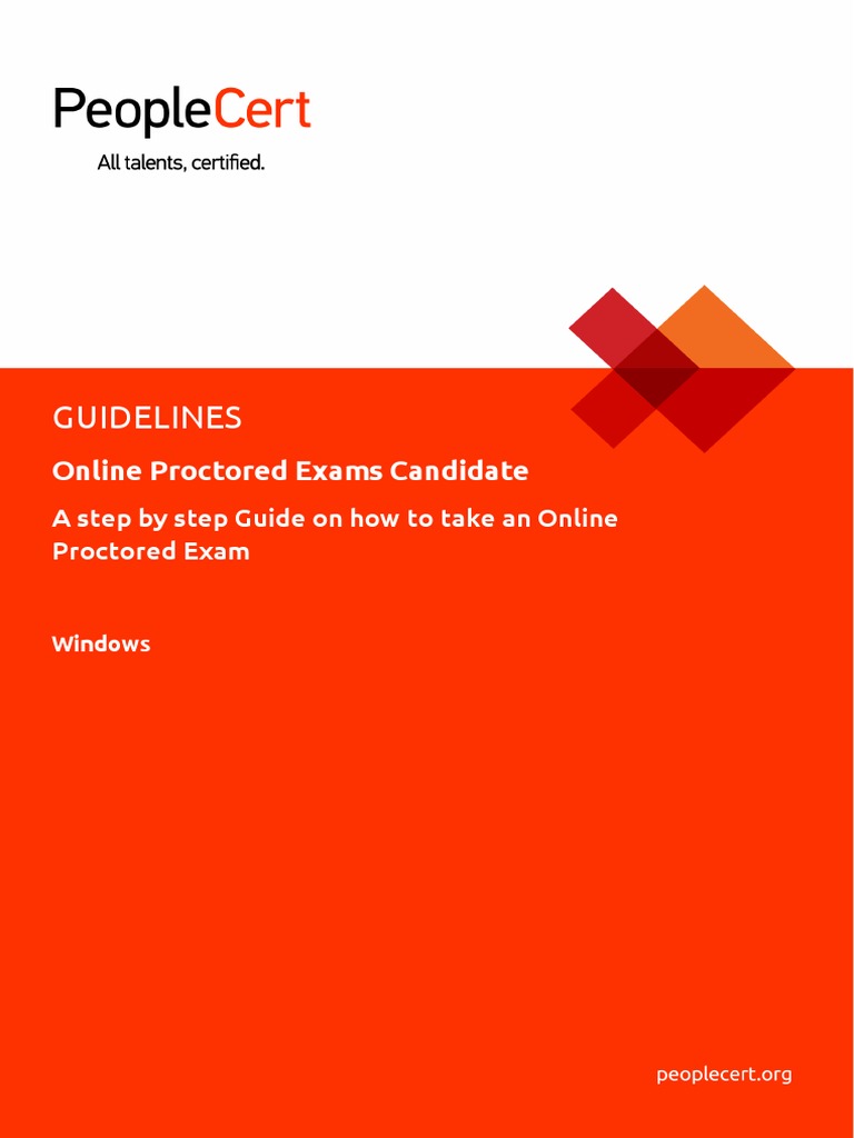 Online Proctored Exams Candidate Guidelineswindows Pdf