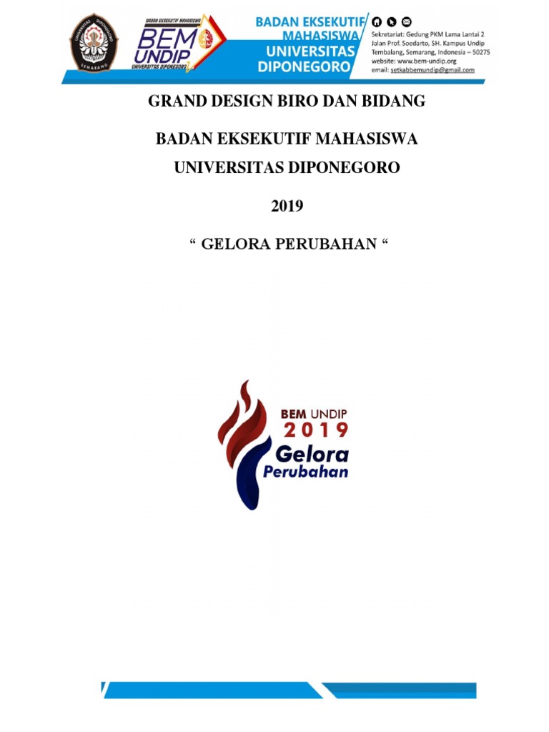 Grand Design BEM UNDIP 2019 | PDF | Ilmu Sosial | Seni