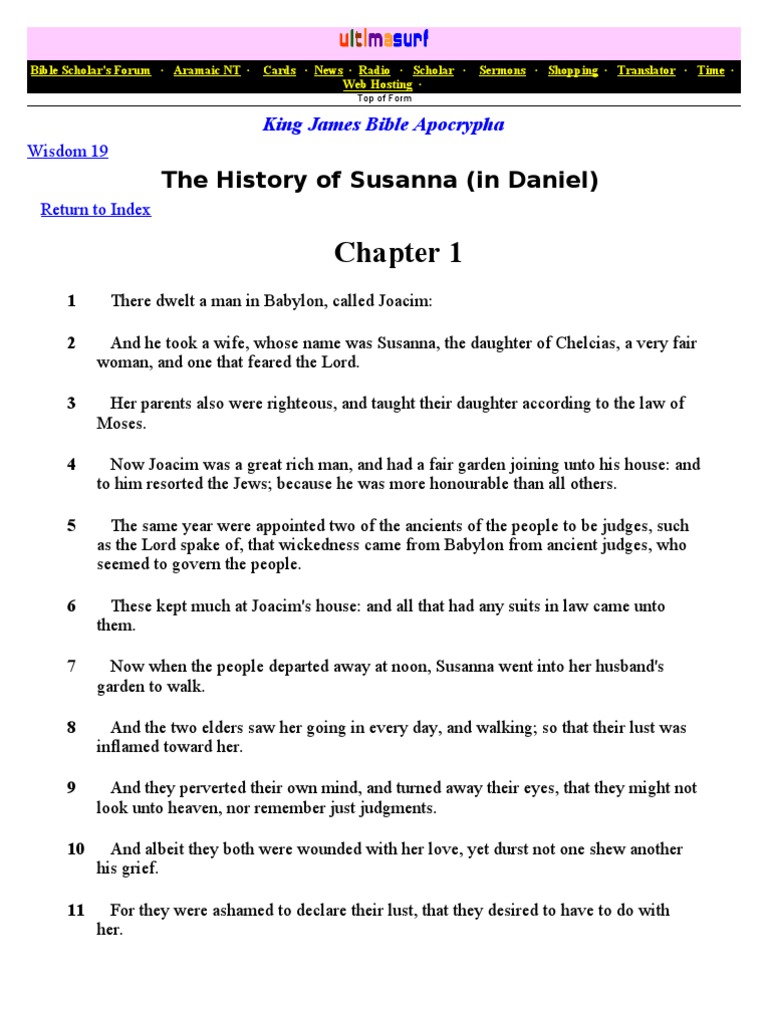 Susanna: A Tale of False Accusation | PDF | Last Judgment | Religious Texts
