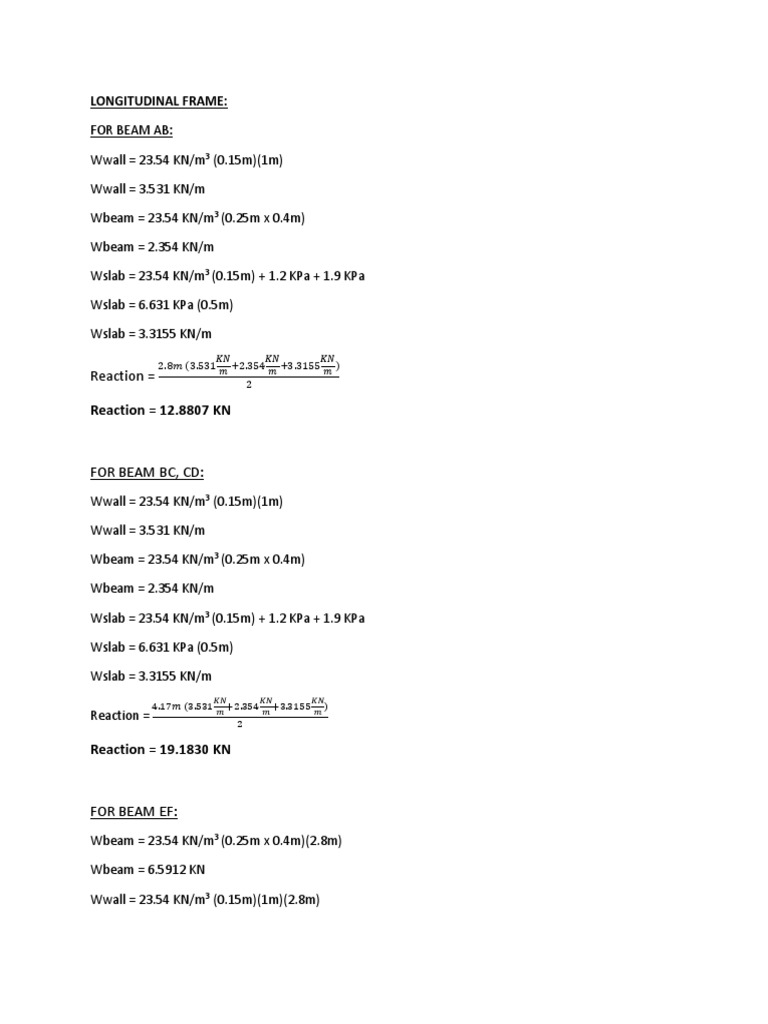 Longitudinal Frame:: Reaction | PDF | Science & Mathematics