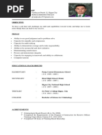 Application Letter BFP Sample | PDF