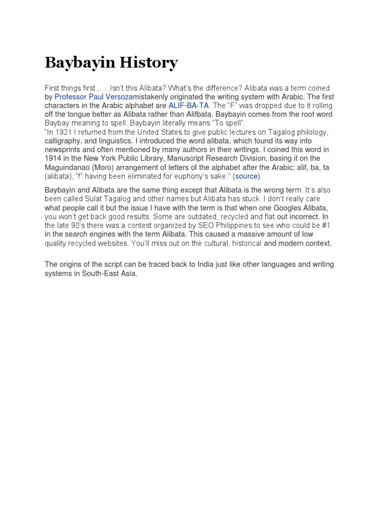 History and Origins of Baybayin, the Pre-Colonial Philippine Writing ...