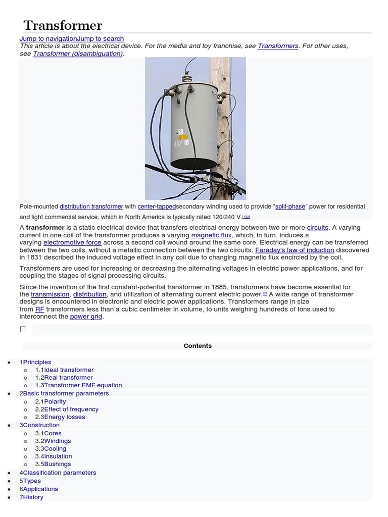 Transformers Explained | PDF | Electromagnetic Induction | Transformer