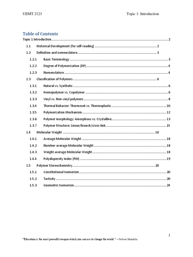 Introduction To Polymers | PDF | Polymers | Copolymer