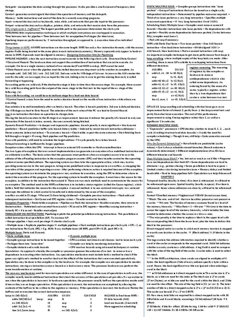 PARALLELISM VIA INSTRUCTIONS: Pipelining Exploits The Potential Parallelism Among Instructions ...