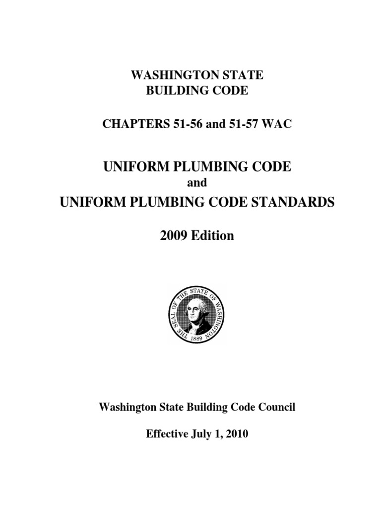 Uniform Plumbing Code Uniform Plumbing Code Standards 2009 Edition ...