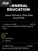 EXAM COVERAGE: Licensure Exam For Teachers (LET) : GENERAL EDUCATION ...