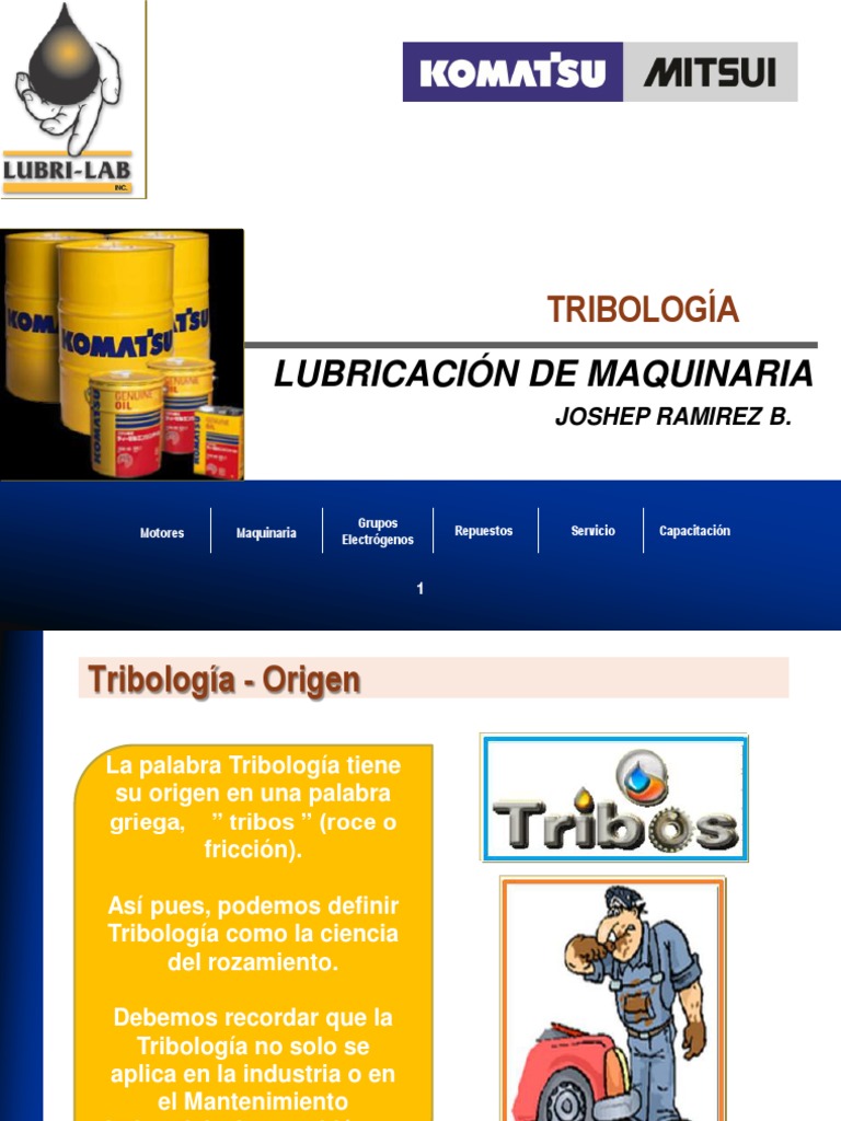 Tribología 1 | PDF | Fricción | Lubricante