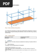Scaffold Basic Design Example | PDF | Scaffolding | Bending