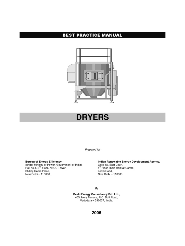 Best Practice Manual - Dryers | PDF | Clothes Dryer | Paper