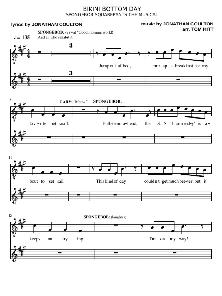 Bikini Bottom Day | PDF | Leisure