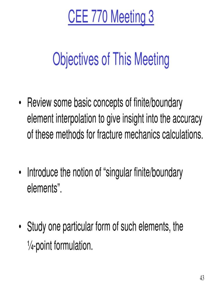 Lecture 3 Quarter Point 2D | PDF | Fracture Mechanics | Finite Element ...