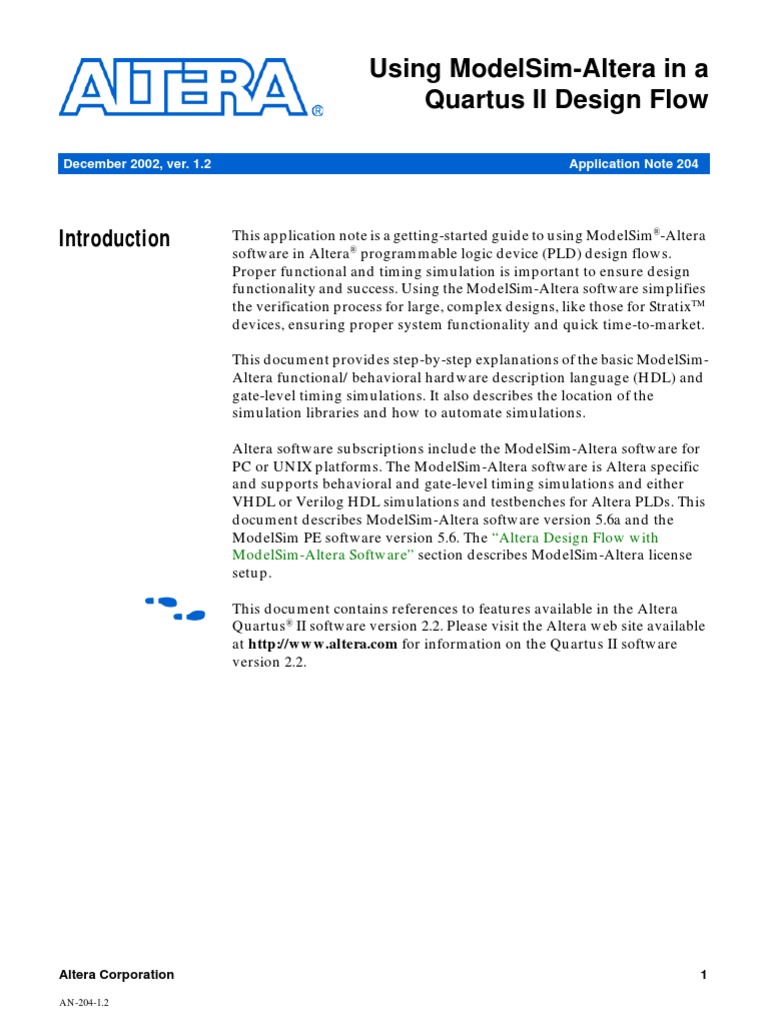 Modelsim Con Quartus | PDF | Hardware Description Language | Vhdl