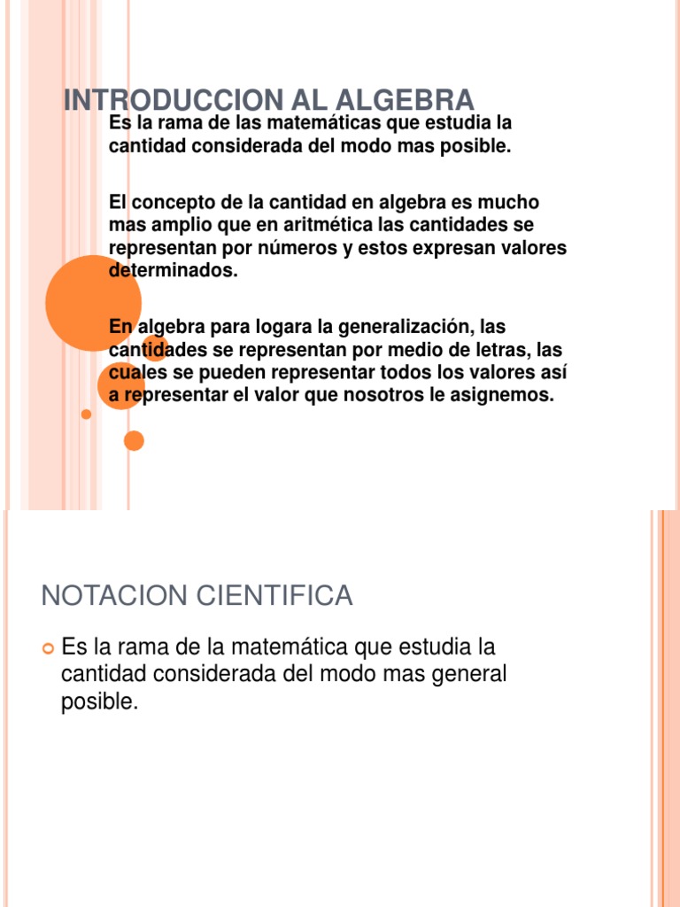 Introducción Al Algebra | PDF | Álgebra | Multiplicación