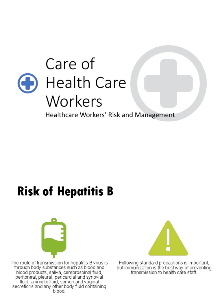Care of Health Care Workers: Healthcare Workers' Risk and Management ...