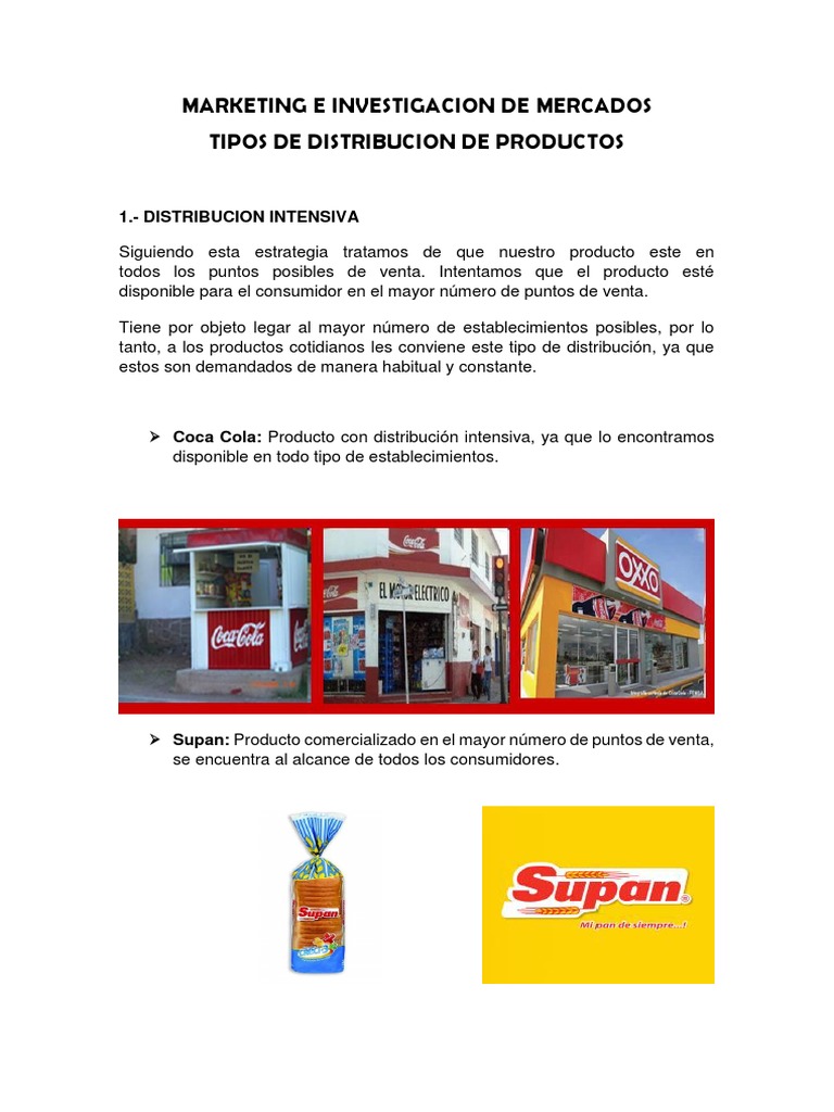 Tipos de distribución de productos: Intensiva, selectiva y exclusiva ...