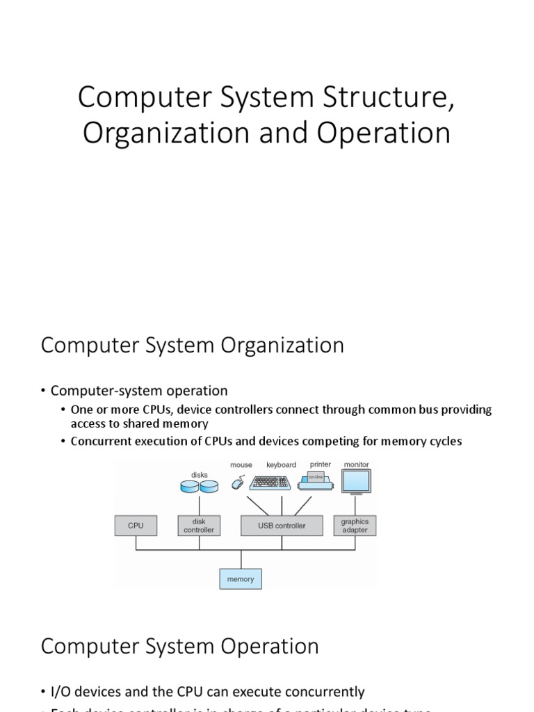 Computer System Structure, Organization and Operation | PDF | Computer ...
