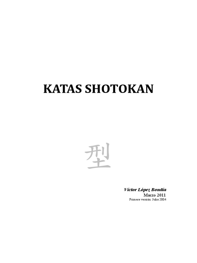 Guía Completa de Katas Shotokan | PDF | Kárate | Shotokan