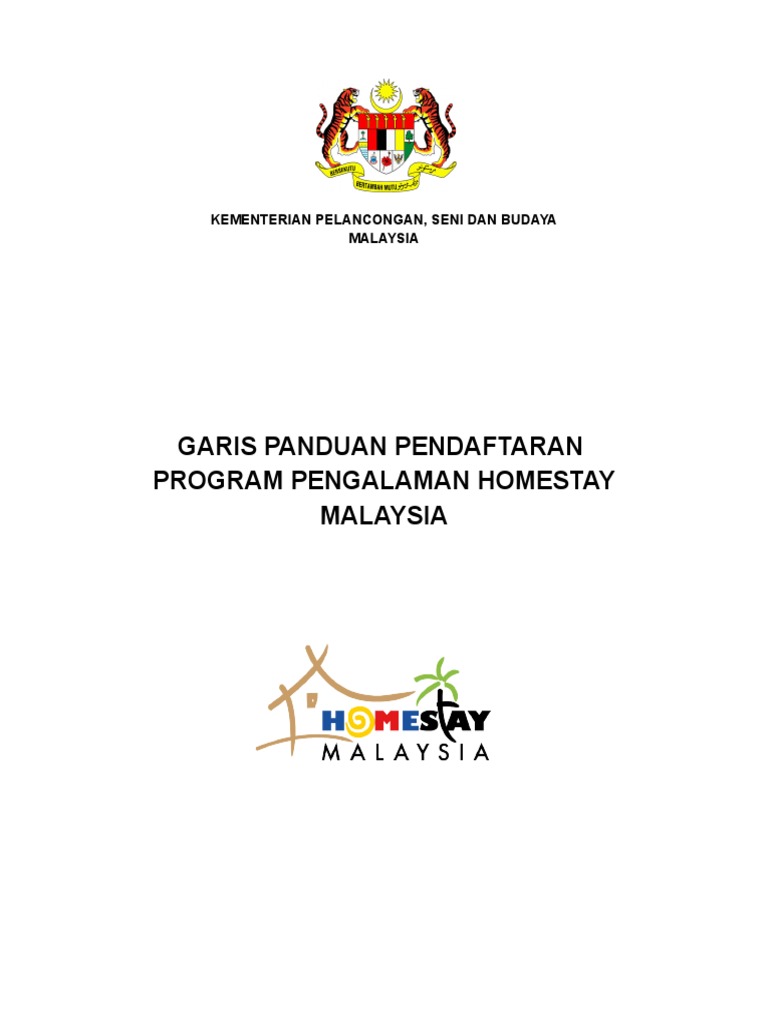 Garis Panduan Pendaftaran Homestay 2018 | PDF