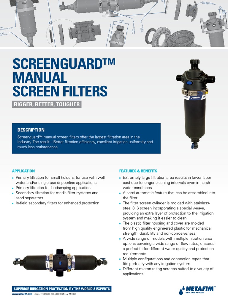 Feb2019 - KC - ScreenGuard Manual Screen Filter Product Page | PDF ...