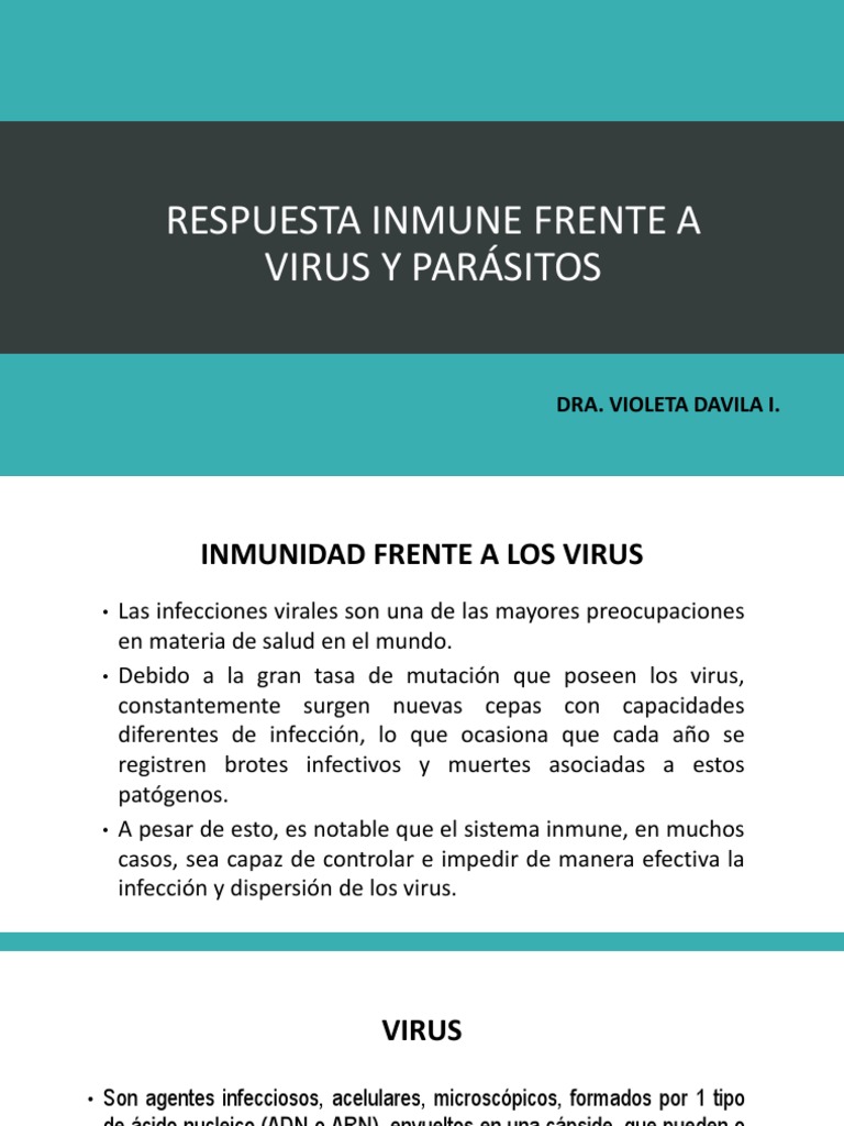 7.clase Inmunidad Virus y Parasitos FMay18 Jueves | PDF | Sistema inmune | Sistema inmune innato