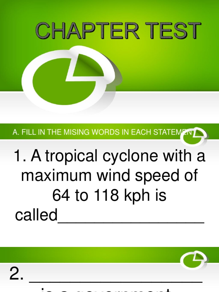 Tropical Cyclone and Weather Quiz | PDF | Tropical Cyclones | Storms