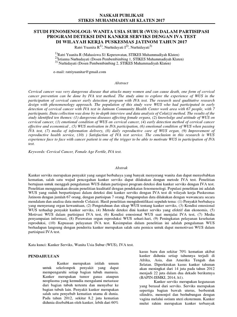 Manu Skrip | Download Free PDF | Public Health | Clinical Medicine