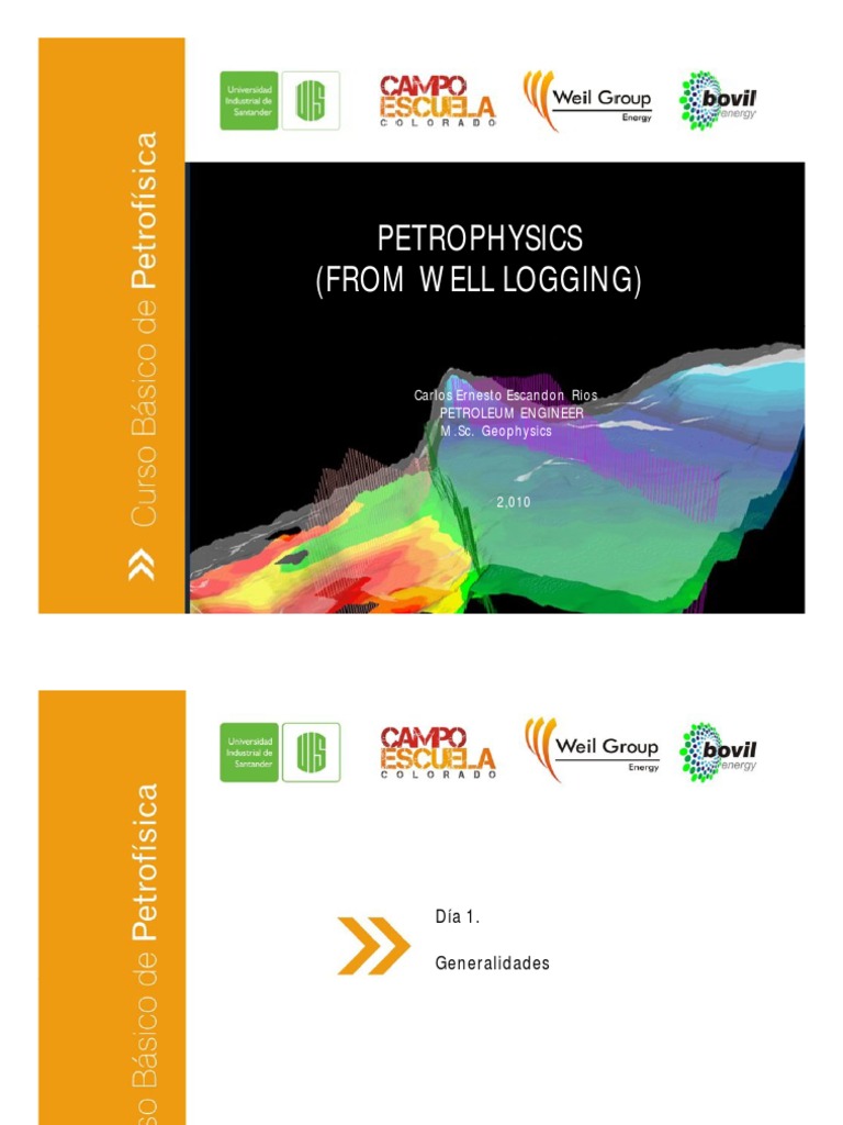 Curso Basico Petrofisica | PDF | Porosity | Clastic Rock